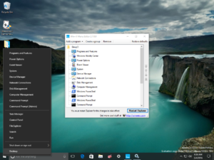 Customize Win+X menu in Windows 10