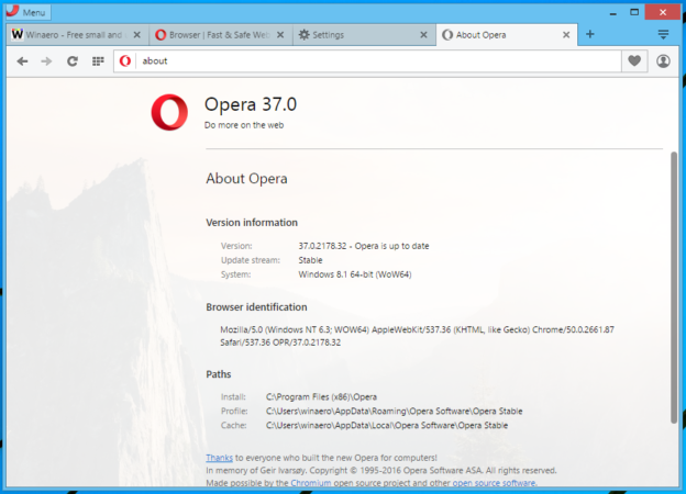Opera 37 is out with native ad blocker