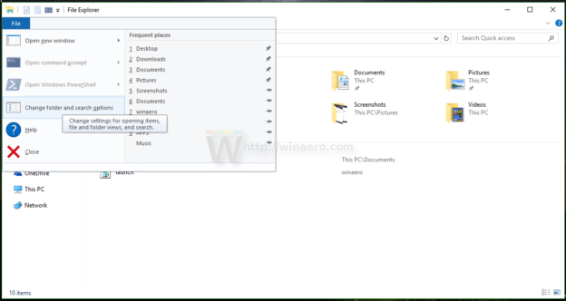 Enable Single Click to Open Files and Folders in Windows 10