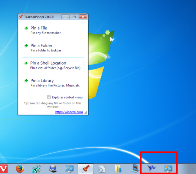 Running Windows 7? Taskbar Pinner is a must have app for you