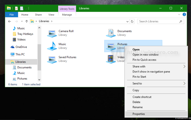 How to re-order folders inside a library in Windows 10