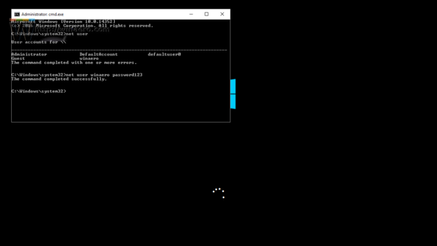 Reset Windows 10 password without using third party tools