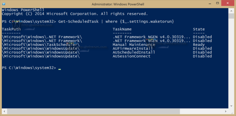 Find scheduled tasks which wake up your Windows 10 PC