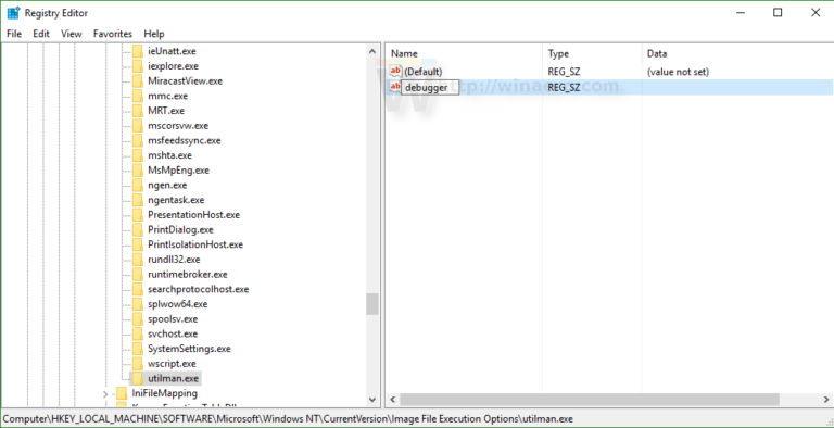 Run any app from Ease of Access button on Windows 10 login screen