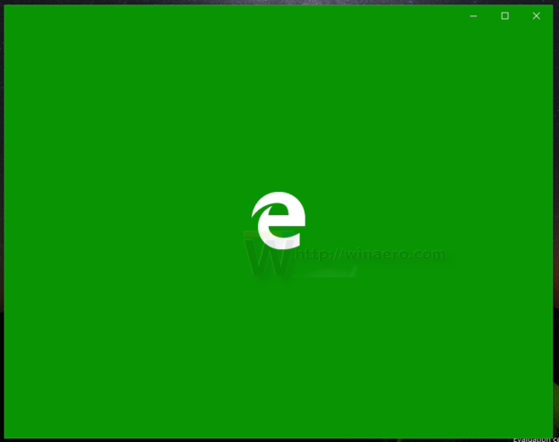 How to change Edge splash color in Windows 10