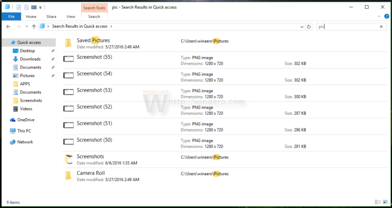 Change the default action when you start typing in Windows 10 File Explorer