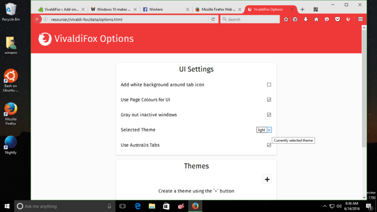 VivaldiFox brings colorful Vivaldi-like tabs to Firefox