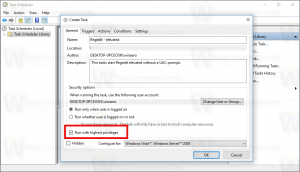 Create elevated shortcut to skip UAC prompt in Windows 10