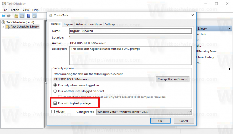 Create Elevated Shortcut To Skip Uac Prompt In Windows 10