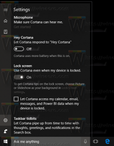 Disable Cortana in Windows 10 Anniversary Update version 1607