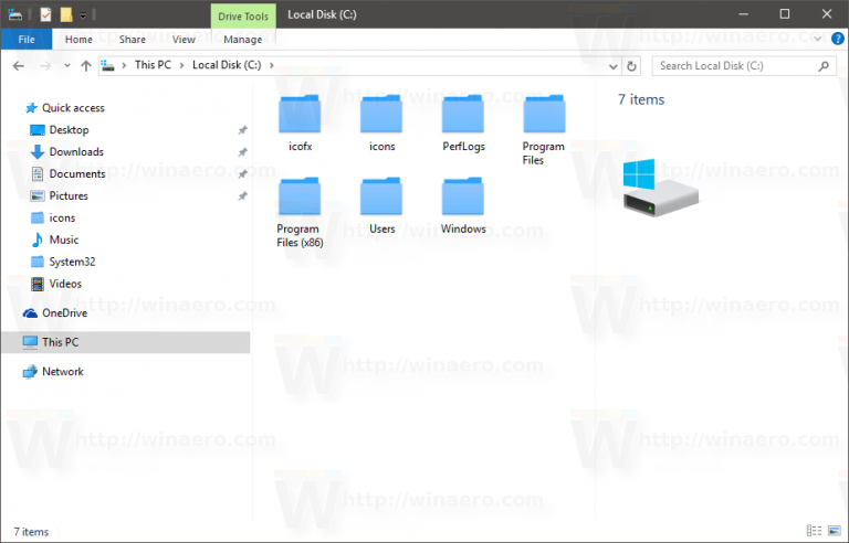 Change Windows 10 folder icons with *.ico file