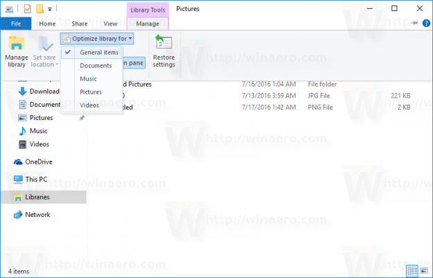 Change folder view template for all folders in Windows 10