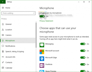 Change App Permissions In Windows 10