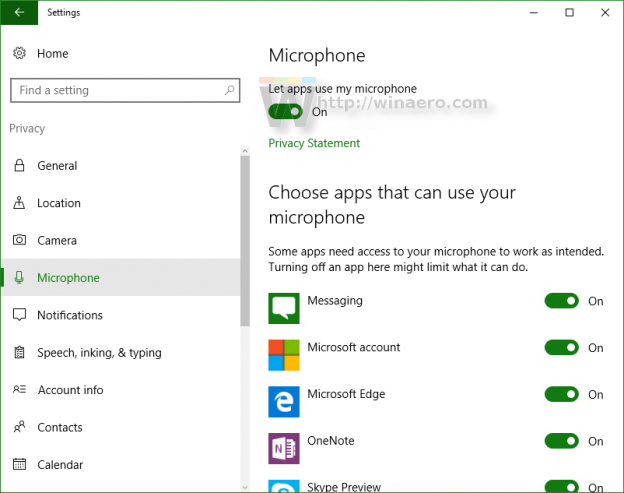 Change App Permissions In Windows 10