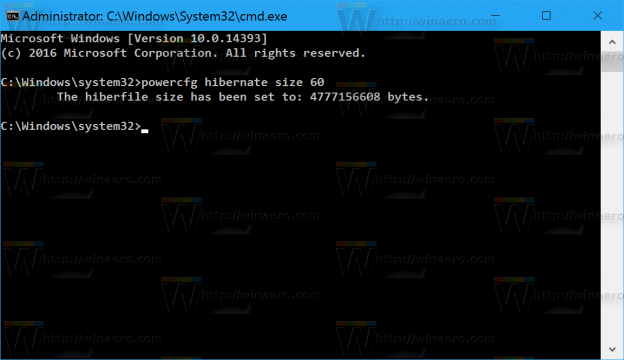 Reduce Hibernation File Hiberfilsys Size In Windows 10