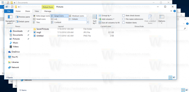 Change folder view template for all folders in Windows 10