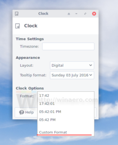 How to display clock with date in vertical XFCE panel