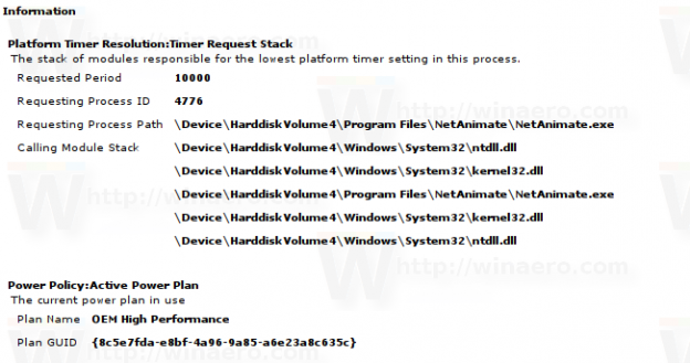 Power Efficiency Report in Windows 10, Windows 8 and Windows 7