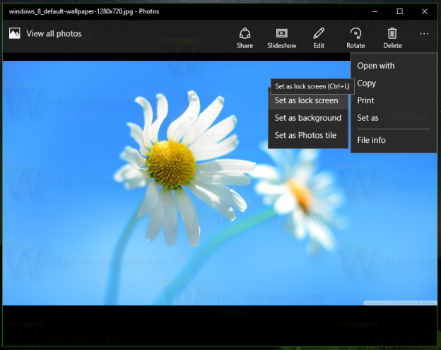 Change Lock Screen Background in Windows 10