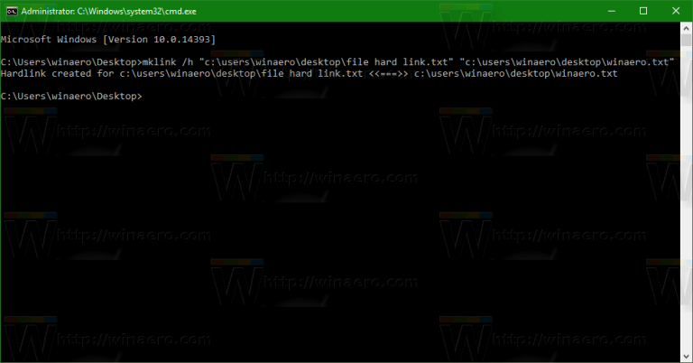 Symbolic Links, Hard Links and Directory Junctions in Windows 10
