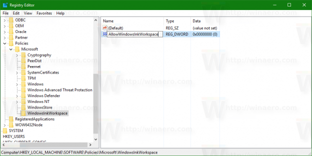 How to disable Windows Ink in Windows 10
