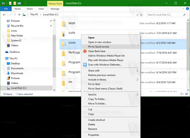Remove Cast to Device from Context Menu in Windows 10