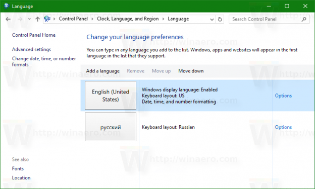 How to configure language settings in Windows 10