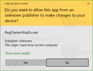 Enable Windows-7 like UAC prompt in Windows 10 Anniversary Update
