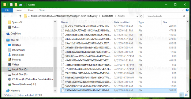 Find the Current Lock Screen image File in Windows 10
