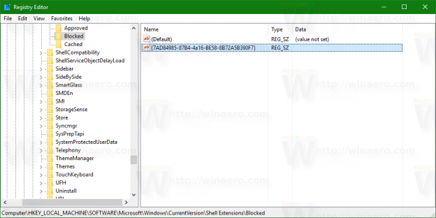 Remove Cast to Device from Context Menu in Windows 10