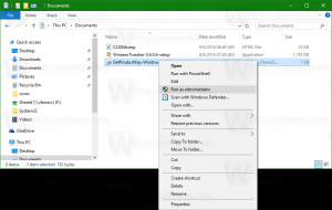 Run as administrator context menu for Power Shell (PS1) files