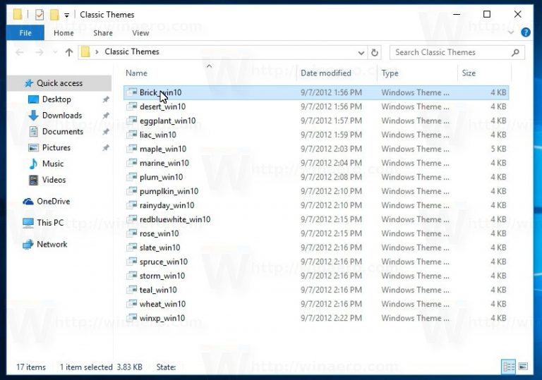 Download classic Windows themes for Windows 10