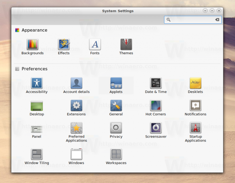 Best menu for Cinnamon