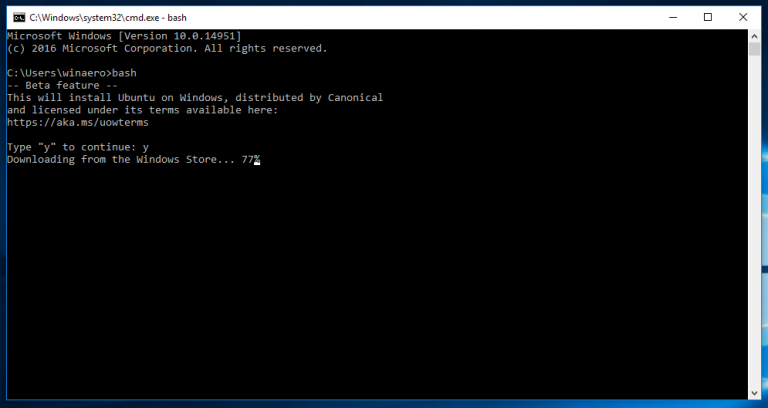 Bash on Ubuntu can run Windows binaries