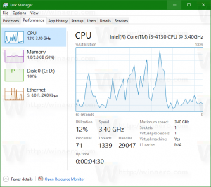 Get CPU Information via Command Prompt in Windows 10