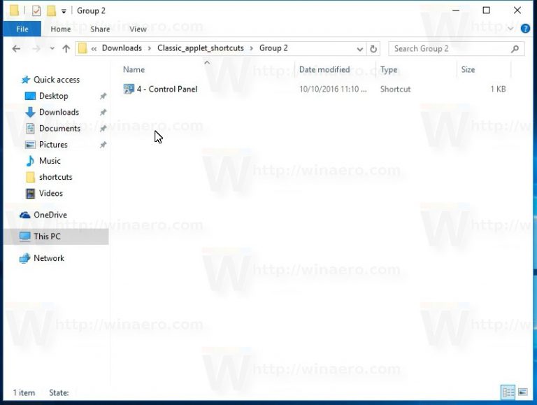 Restore Classic Control Panel shortcuts to Win+X menu in Windows 10