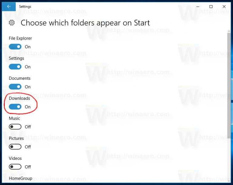 How To Add User Folders To Start Menu In Windows 10