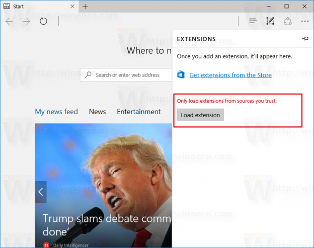 How To Sideload An Extension In Edge In Windows 10