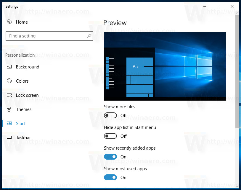How To Add User Folders To Start Menu In Windows 10