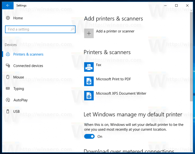 How to remove Print to PDF Printer in Windows 10