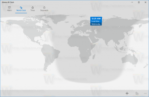 Pin World Clock Tile to Start Menu in Windows 10