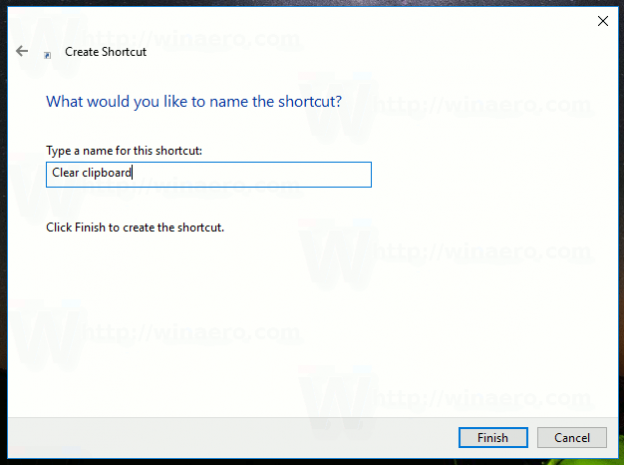 Clear Clipboard Data in Windows 10 with Shortcut or Hotkey
