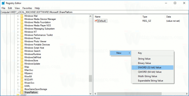 Enable the new Share UI in Windows 10