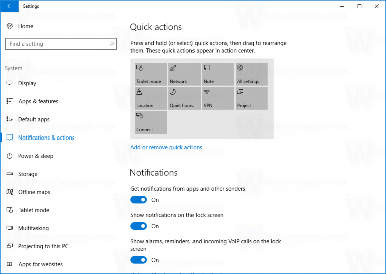 Disable tips about Windows 10