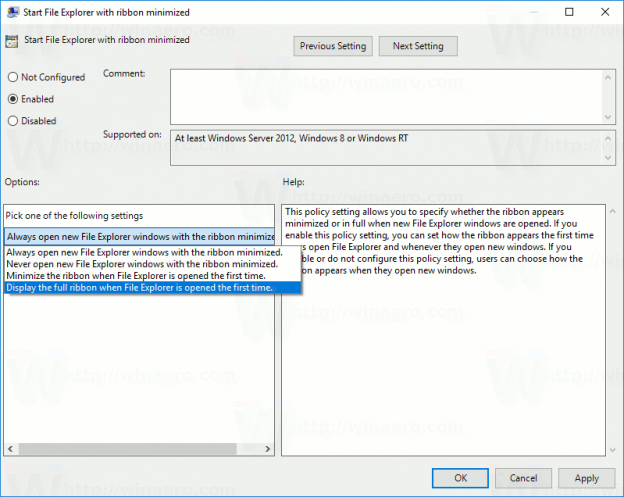 How to Hide or Show Ribbon In File Explorer in Windows 10