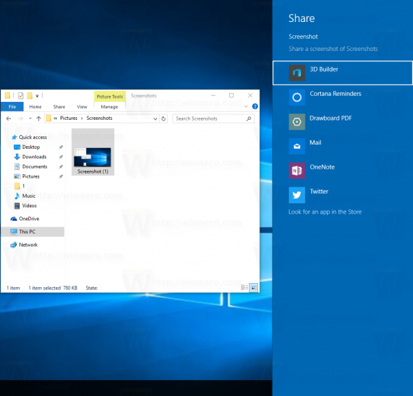 How to remove apps from the Share pane in Windows 10