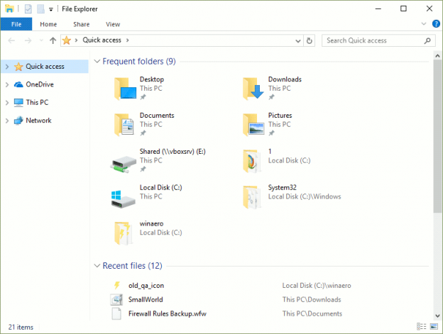 Change Quick Access Icon in File Explorer in Windows 10