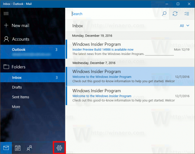 How to Disable Message Grouping in Windows 10 Mail