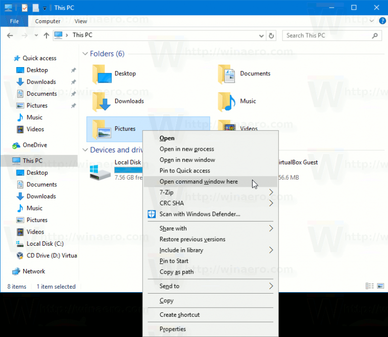 Remove Open PowerShell window here from Context Menu in Windows 10