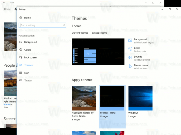 How to Install Themes from Store in Windows 10